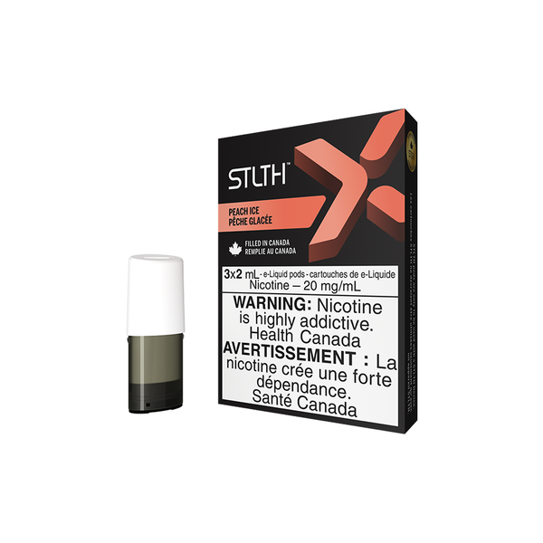 STLTH X POD PACK PEACH ICE (3 PACK) 20MG – DripDirect